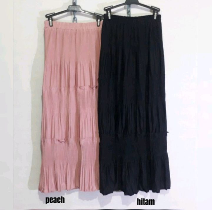 Rok susun 3 rempel | Lazada Indonesia