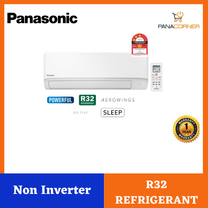 Panasonic Non-Inverter R32 Air Conditioner 1.0HP/1.5HP/2.0HP/2.5HP ...