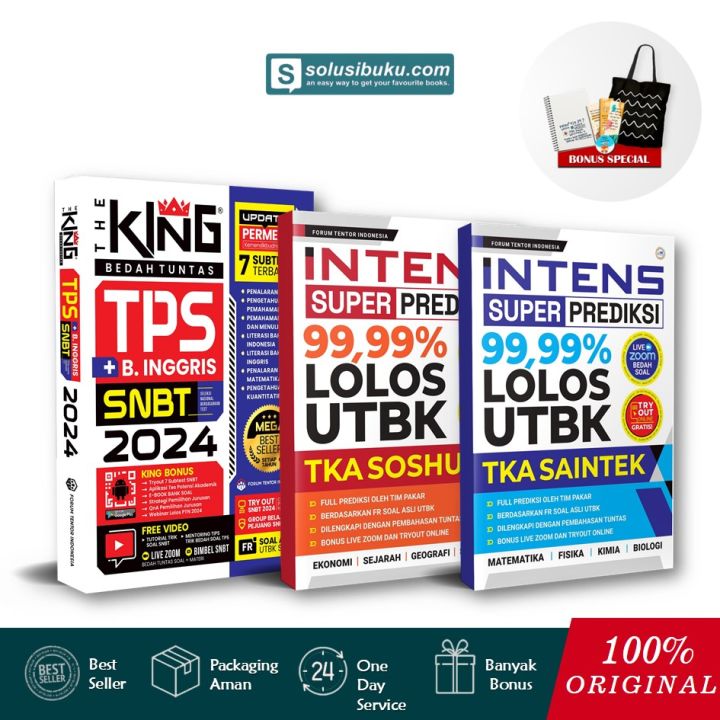 Buku The King Bedah Soal Dan Materi Tps Snbt 2024 Forum Edukasi