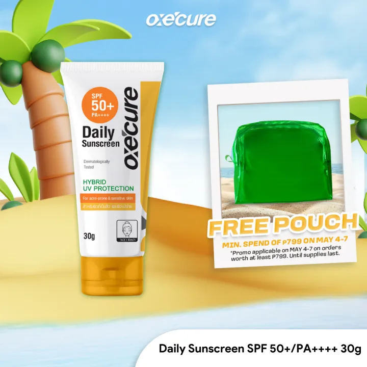 OXECURE Daily Sunscreen SPF 50+/PA++++ 30g | Lazada PH