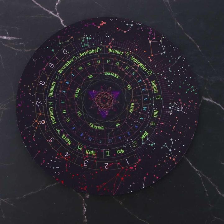KAKACS Round Purple Astrology Runes Oracle Pendulum Divination Pad ...