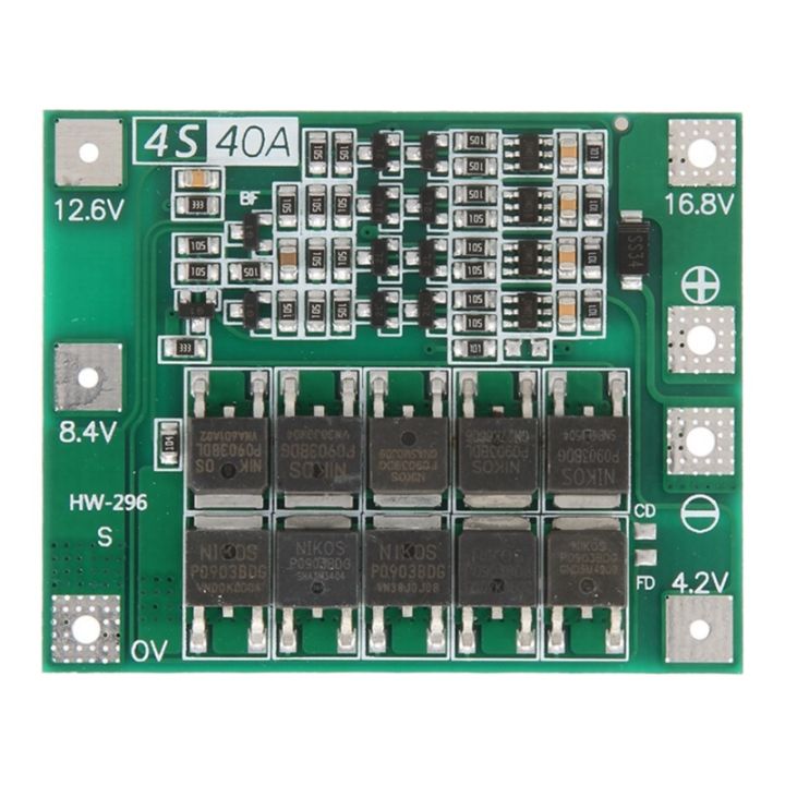 4S 40A Protection Board Li-Ion Lithium Battery 18650 Charger Board BMS ...