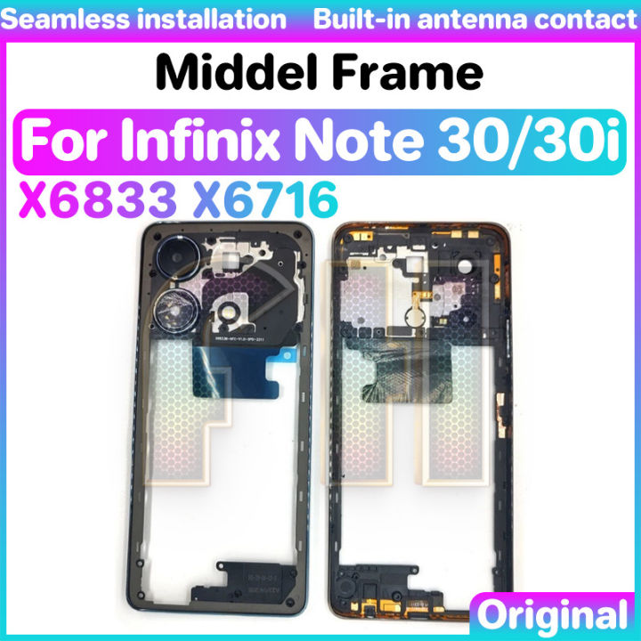 Middle front Display lcd frame For infinix note 30 30i x6833 x6716 ...