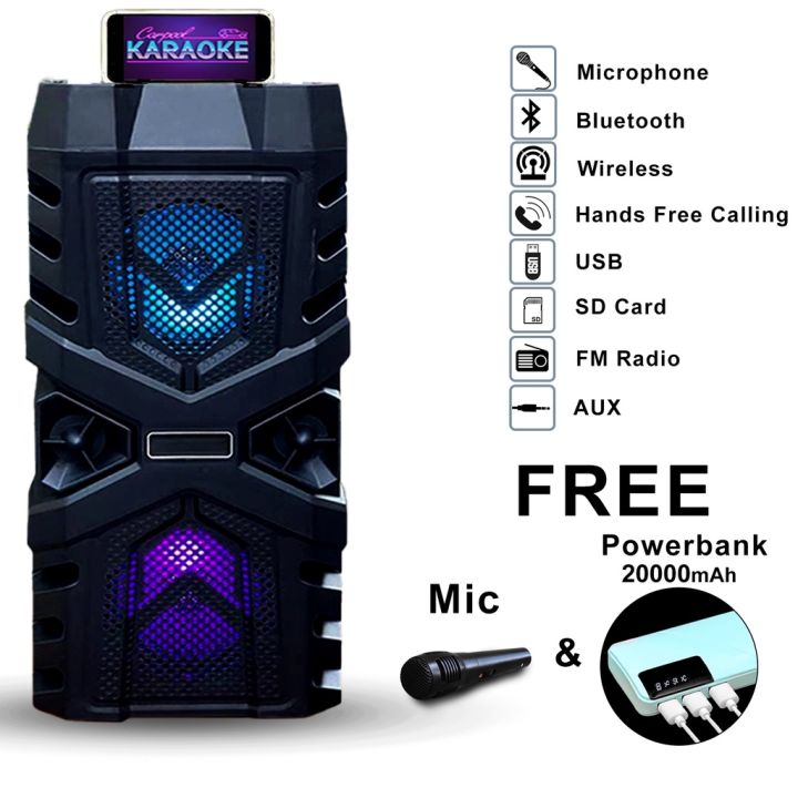 Original Giant karaoke Bluetooth Speaker With Mic Bass Speaker Wireless ...