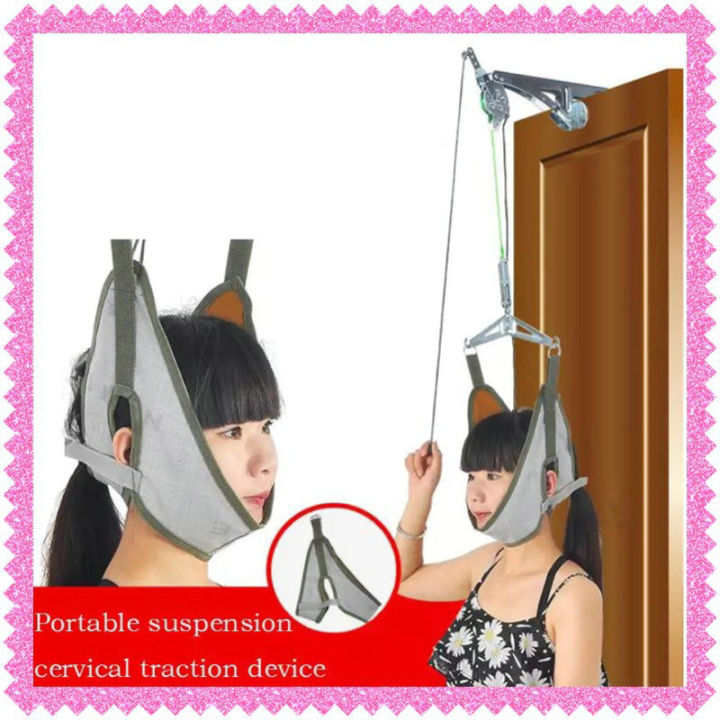Hanging Neck Traction Kit Adjustable Cervical Traction Belt Breathable ...