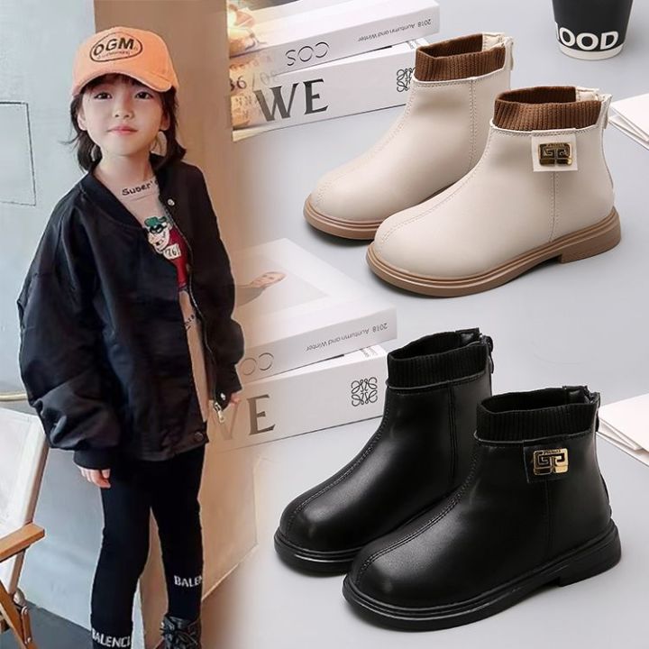 รองเท้าบูทมาร์ตินสำหรับเด็ก,รองเท้าบูทกันน้ำกันลื่นรองเท้าบู้ตหนัง ...