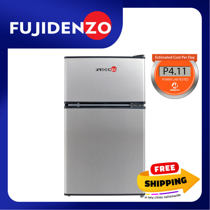 Fujidenzo 3.5 cu. ft. Two Door Personal Refrigerator RDD-35 T (Titanium ...