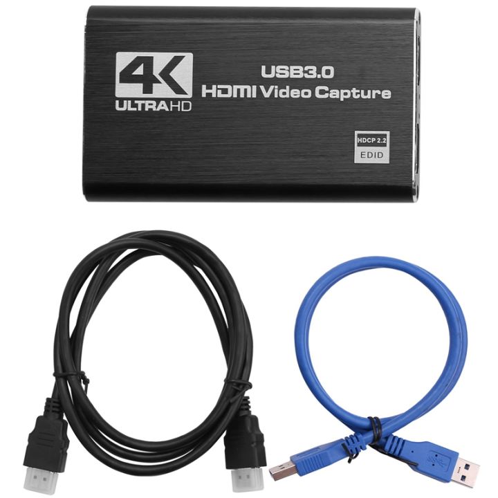 Audio Video Capture Card, 4K USB 3.0 Capture Adapter Video Converter ...
