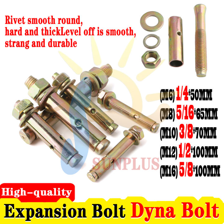 10pcs Dyna Bolts ( Sleeve Anchor ) or (Expansion Bolt) | Lazada PH