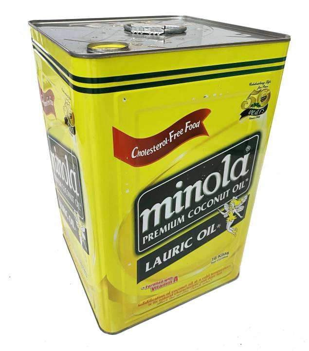Minola Coconut Cooking Oil 16kg Tin can 14.6L | Lazada PH
