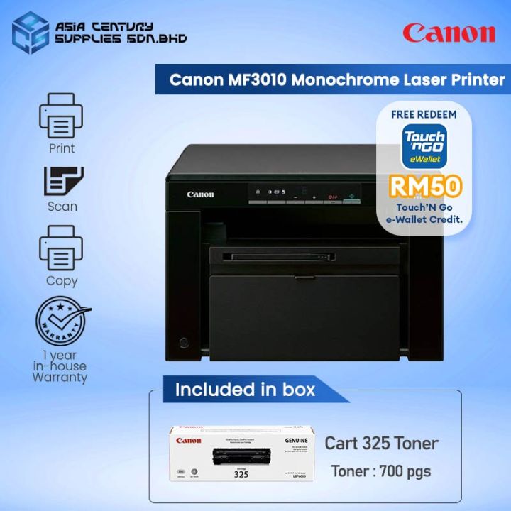 [FREE TNG RM50] Canon ImageCLASS MF-3010 All In One Mono LaserJet ...