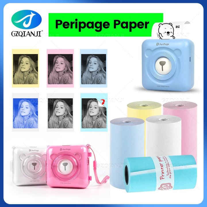 【CW】 Peripage A6 Paper Roll Thermal label Sticker Photo Color for A8 ...
