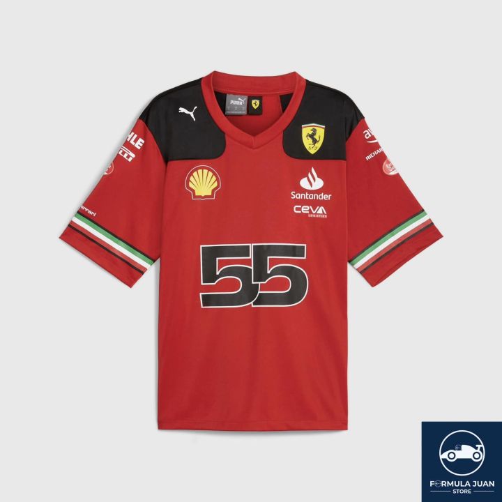 Scuderia Ferrari 2023 Football Jersey - Carlos Sainz (Official F1 Merch ...