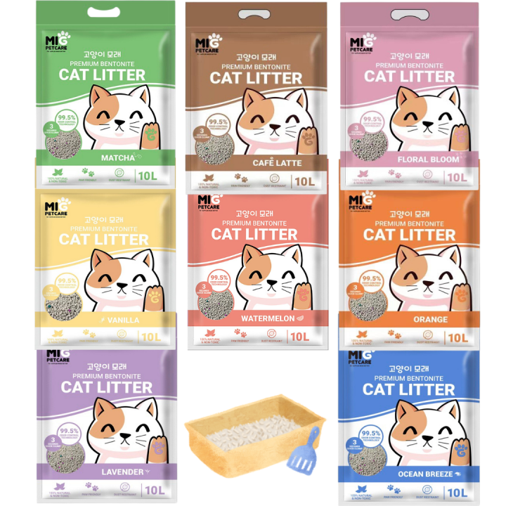 MIG PETCARE Premium Bentonite Cat Litter 10L | Lazada PH