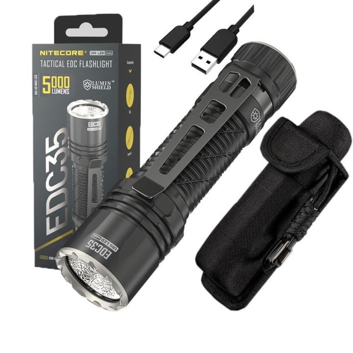 Nitecore EDC35 Rechargeable UHi 40 Max LED Flashlight - 5000 Lumen ...