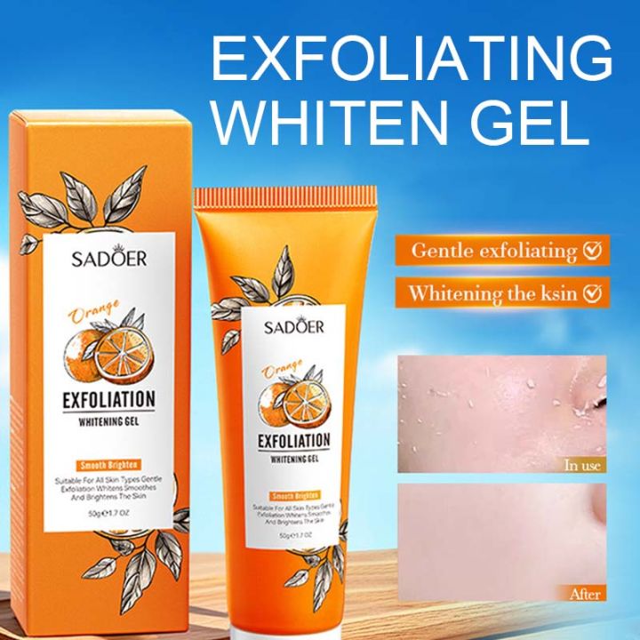 Orange Exfoliating Gel Brightening Whitening Gel Gel Removing Dead Skin ...