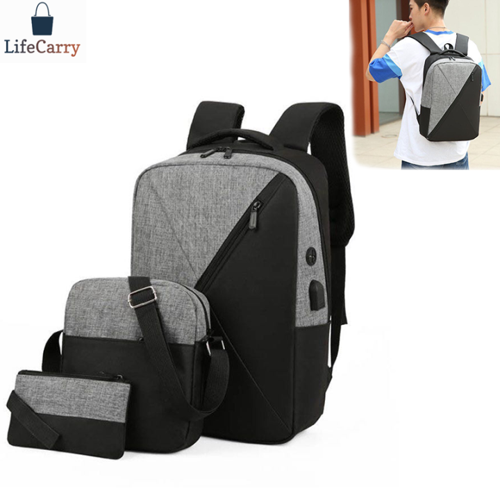 LifeCarry Casual Outdoor Travel Laptop Multifunction 3 In 1 Backpack ...