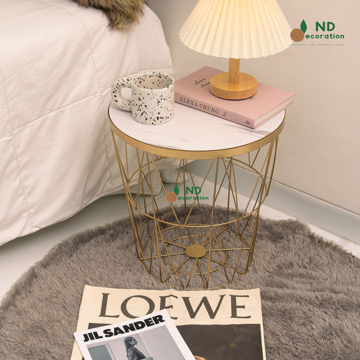 Meja Topaz Meja Bulat Besi Kayu Minimalis Furnishing / Meja topaz ...