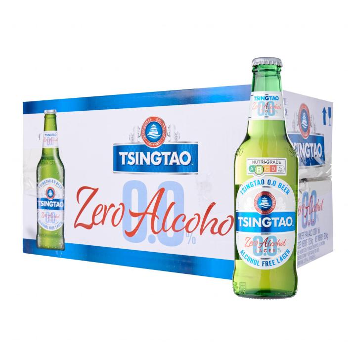 Tsingtao Zero Alcohol 0.0 Lager Pint 330ML X 24 Carton | Lazada Singapore