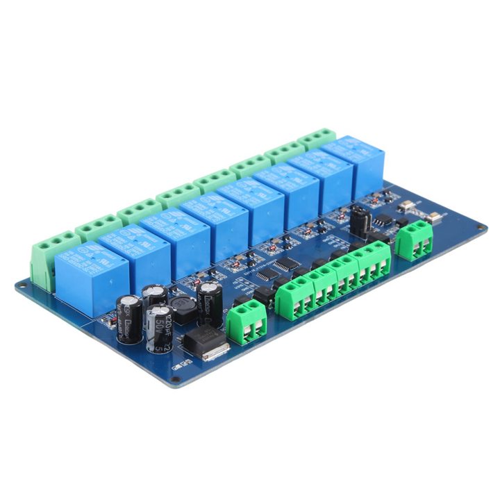 Modbus-Rtu 8 Channel Relay Module Modbus RTU 8 Switch Input RS485 ...