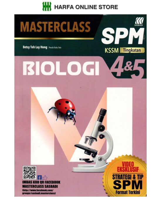 Buku Rujukan Masterclass Spm Biologi Tingkatan 4 And 5 Kssm Lazada
