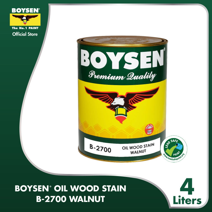 BOYSEN Oil Wood Stain Walnut B2700-4L | Lazada PH