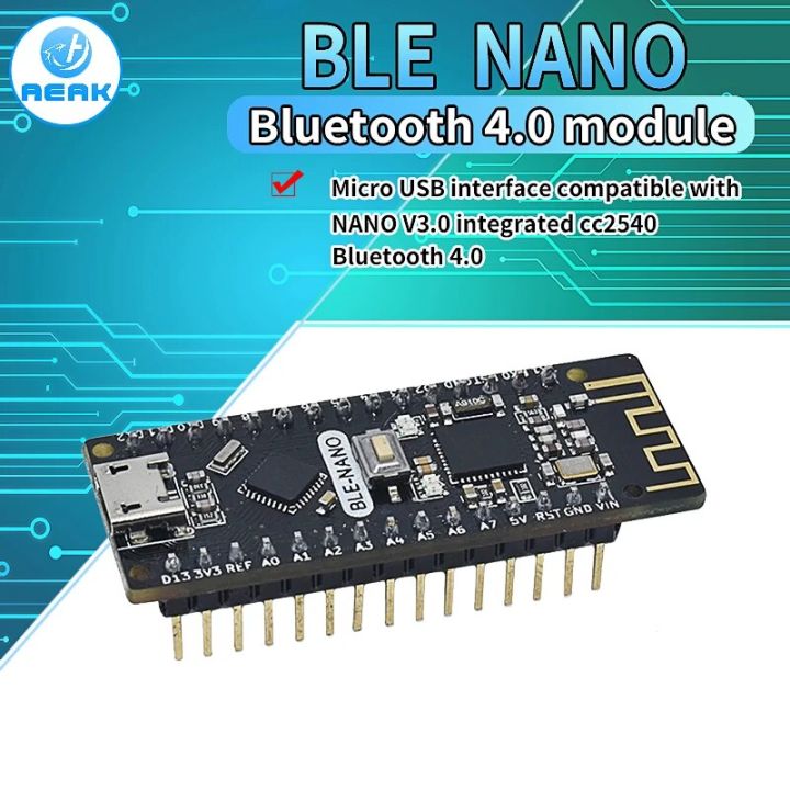 Ble-Nano For Arduino Nano V3.0 Mirco Usb Board Integrate Cc2540 Ble Wireless Module Atmega328p ...