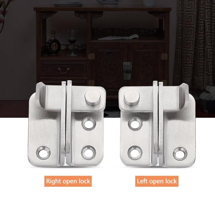 LazaraHome Slide Bolt Latch Gate Latches Safety Door Lock 40x45mm ...