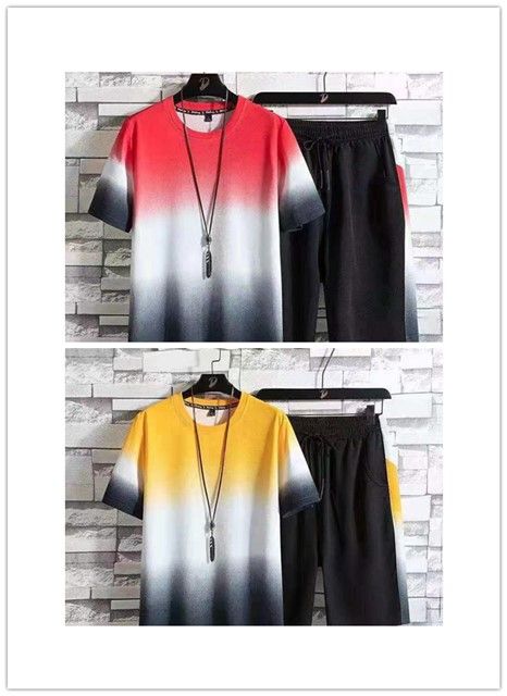 simple Brand Fashion Korean Casual Terno For men T-shirt & Short Trend ...