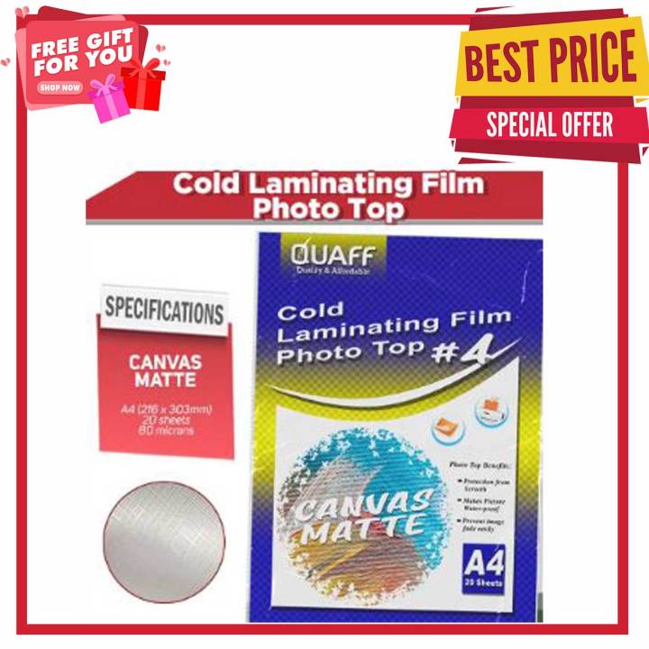 QUAFF Photo Top A4 Size 80micron Canvas Matte (20 sheets) | Lazada PH