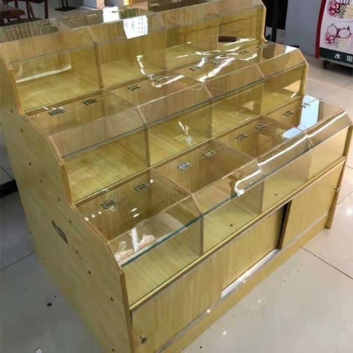 Sancheng Snacks Shelf Convenience Store Candy Dried Fruit Wooden Shelf ...