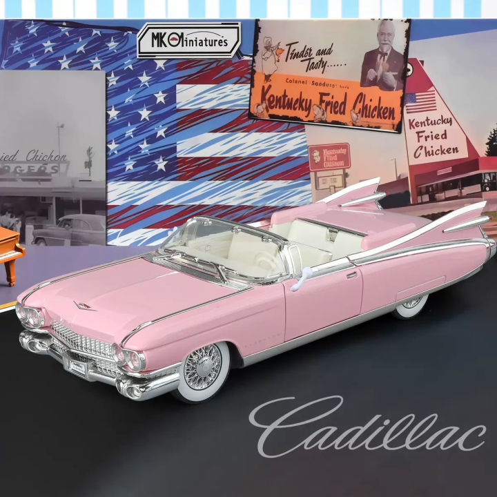 1:24 Scale Cadillac Eldorado Alloy Car Model Diecast Car Sound Light ...