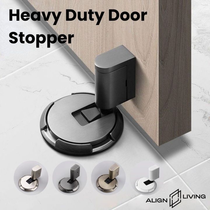 [SG STOCK] Align Living Heavy Duty Magnetic Door Stopper Click Lock ...