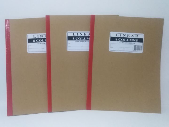 Linear 8-column columnar notebook 2 pcs | Lazada PH