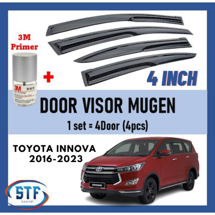 Toyota Innova 2016-2024 Door Visor Air Press Window Mugen 4 inchi Style ...