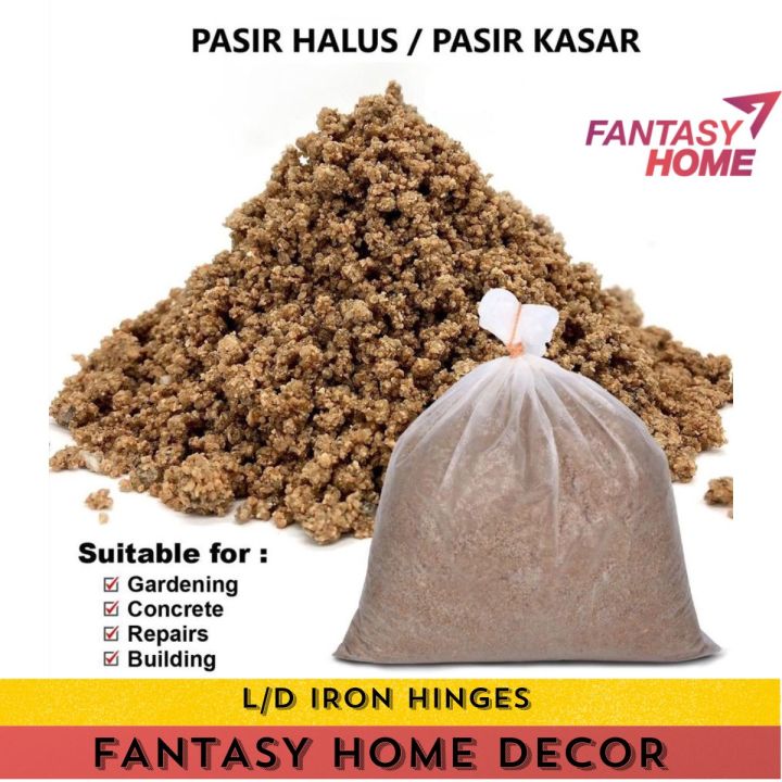 1KG Coarse/FINE Sand / Pasir Cement Kasar/HALUS / Cement Sand (Coarse ...