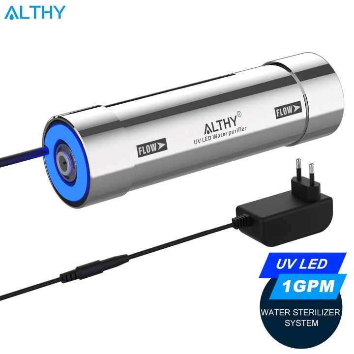 ALTHY LED UV Ultraviolet Water Sterilizer Purifier System Filter + Flow ...