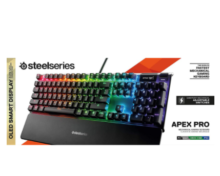# SteelSeries Apex Pro Mechanical Adjustable Actuation Switches RGB ...