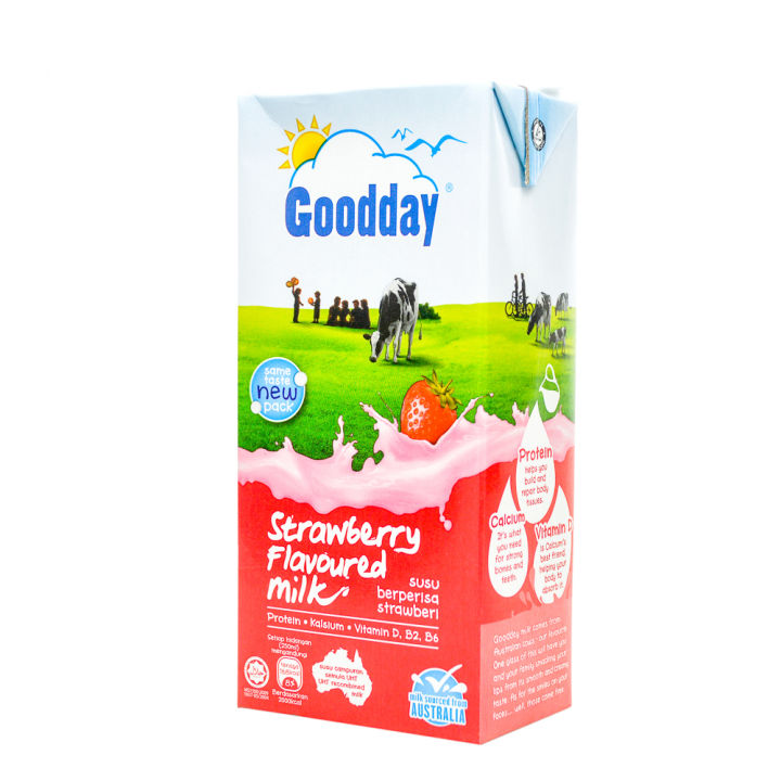 Goodday UHT Strawberry Flavored Milk, 1 Liter | Lazada