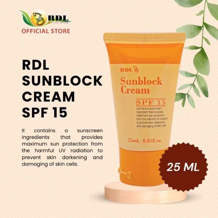 RDL Sunblock Cream 25ml | Lazada PH
