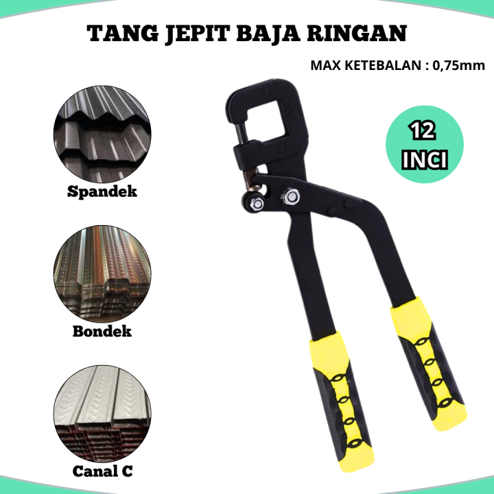 Tang Keel Penyambung Baja Ringan 12" / Tang Penjepit Hollow Clampers ...