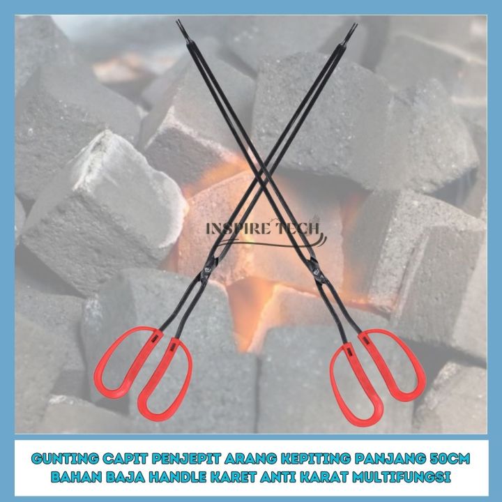 Gunting Capit BBQ Jepitan Arang Multifungsi Capit Panjang 50CM Bahan ...