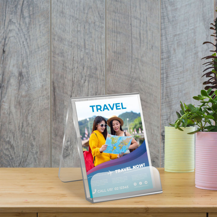 [GraphicStar] Premium Acrylic Standee for QR Code/Menu/Pictures/Labels ...