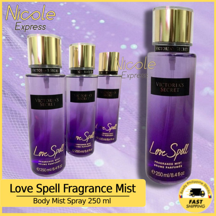 Victoria's Secret Fragrance Mist Love Me and Love Spell Body Spray ...