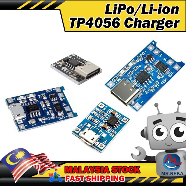 ⚡️ TP4056 Lithium Li-ion Battery Charger Module Charging Board With ...
