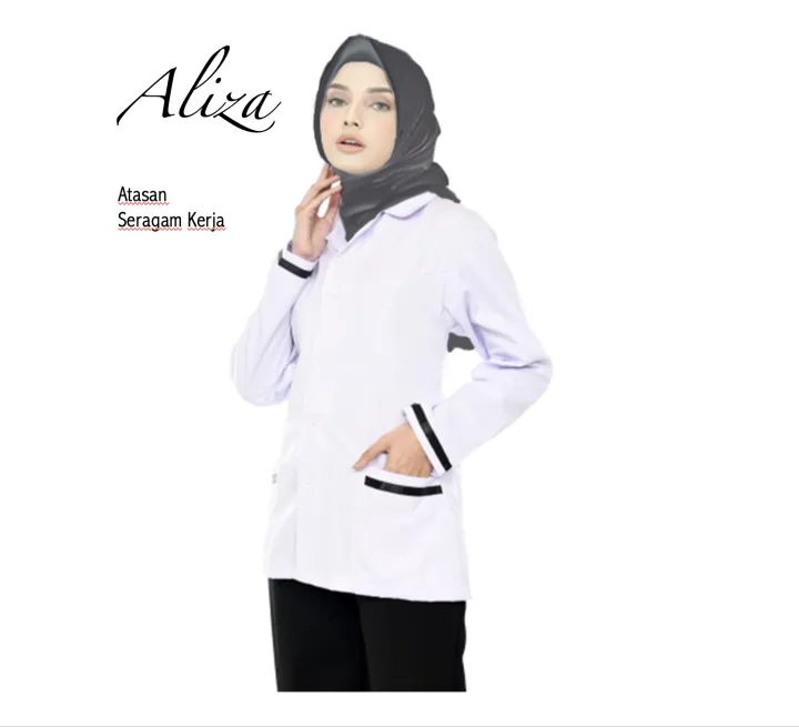 Kemeja Baju Dinas Putih Wanita, Baju Putih PNS/ASN, GURU, PPL, PDH ...