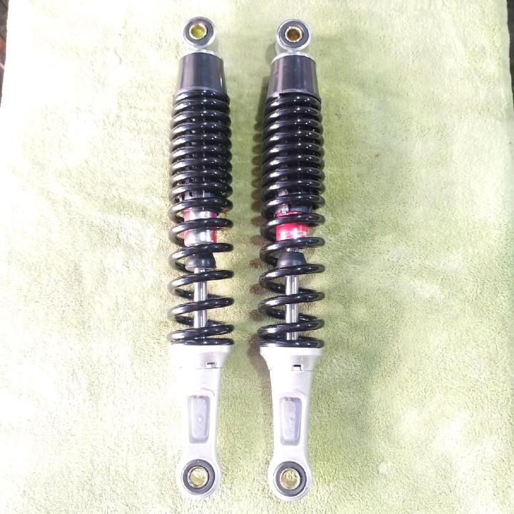MOTORCYCLE REAR SHOCK FOR SUZUKI SMASH110/115 SILVER/BLACK 340mm ...