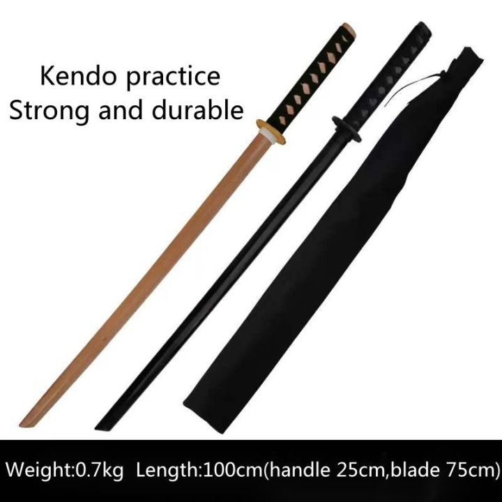 100CM Katana Kendo Practice Wooden Sword for Sakata Gintoki Cosplay and ...