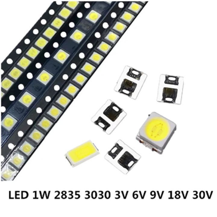 100PCS SMD LED 2835 3030 5730 Chips 0.5W 1W 3V 6V 9V 18V 36V 140LM ...