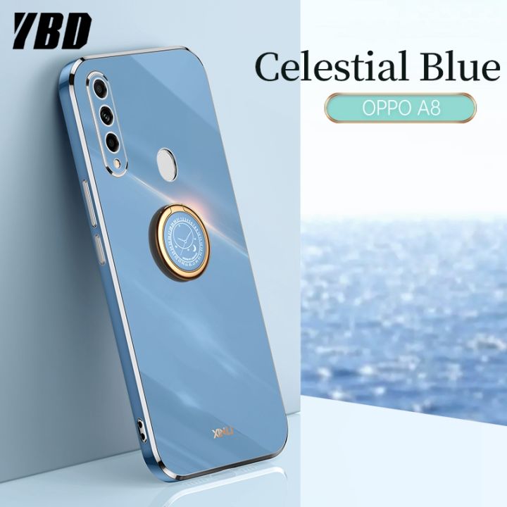 YBD Straight Edge Case For OPPO A31 2020 casing,Luxury Plating Bracket ...